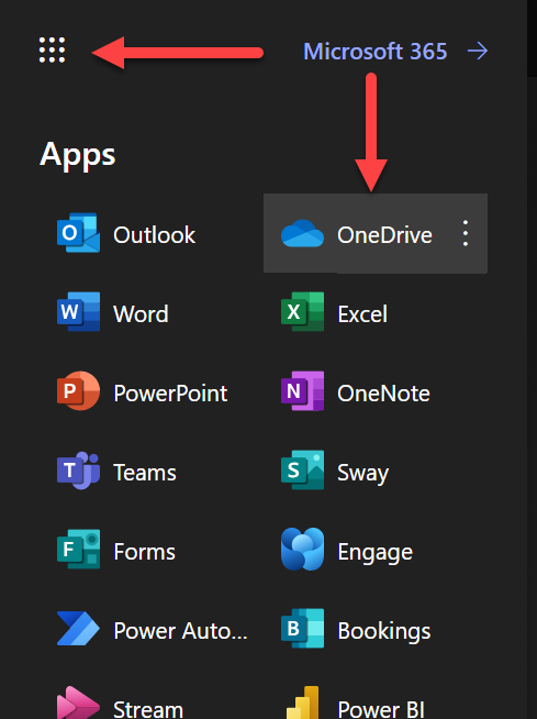 Accessing OneDrive in a browser – MCC Information Technology